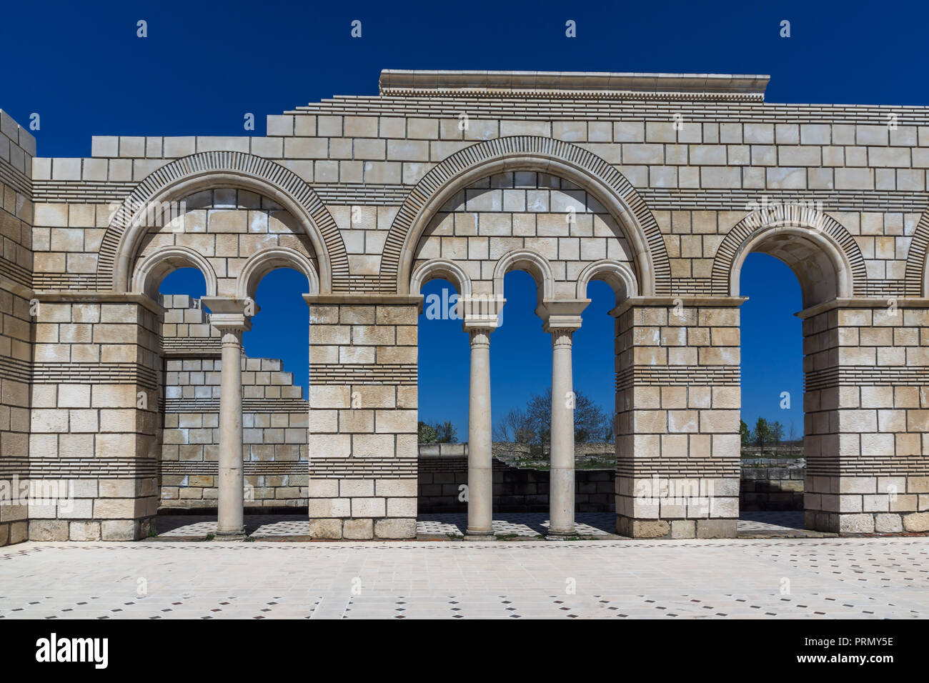 Ruins of The Great Basilica near The capital city of the First ...