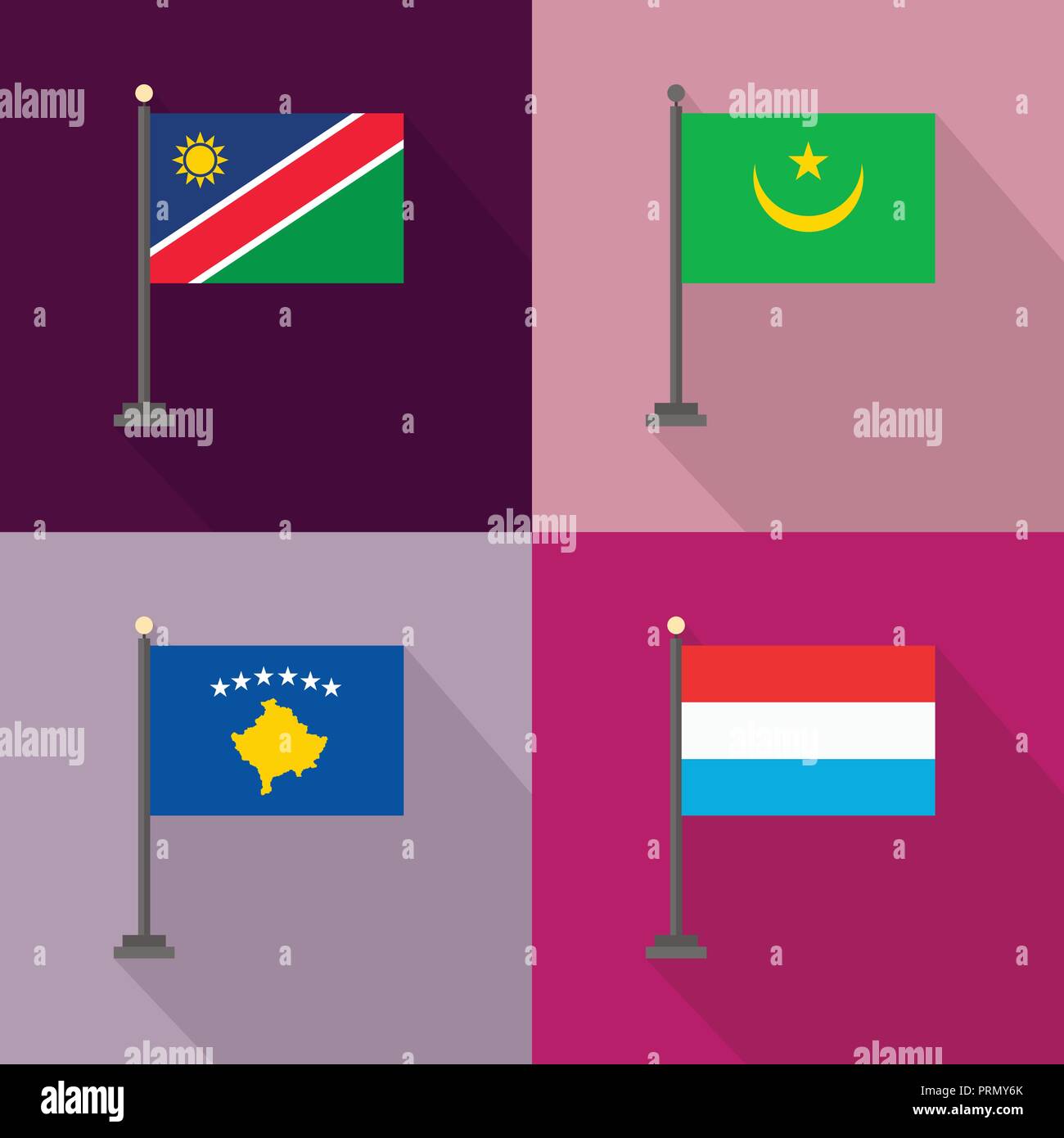 World country flags design vector Stock Vector Image & Art - Alamy
