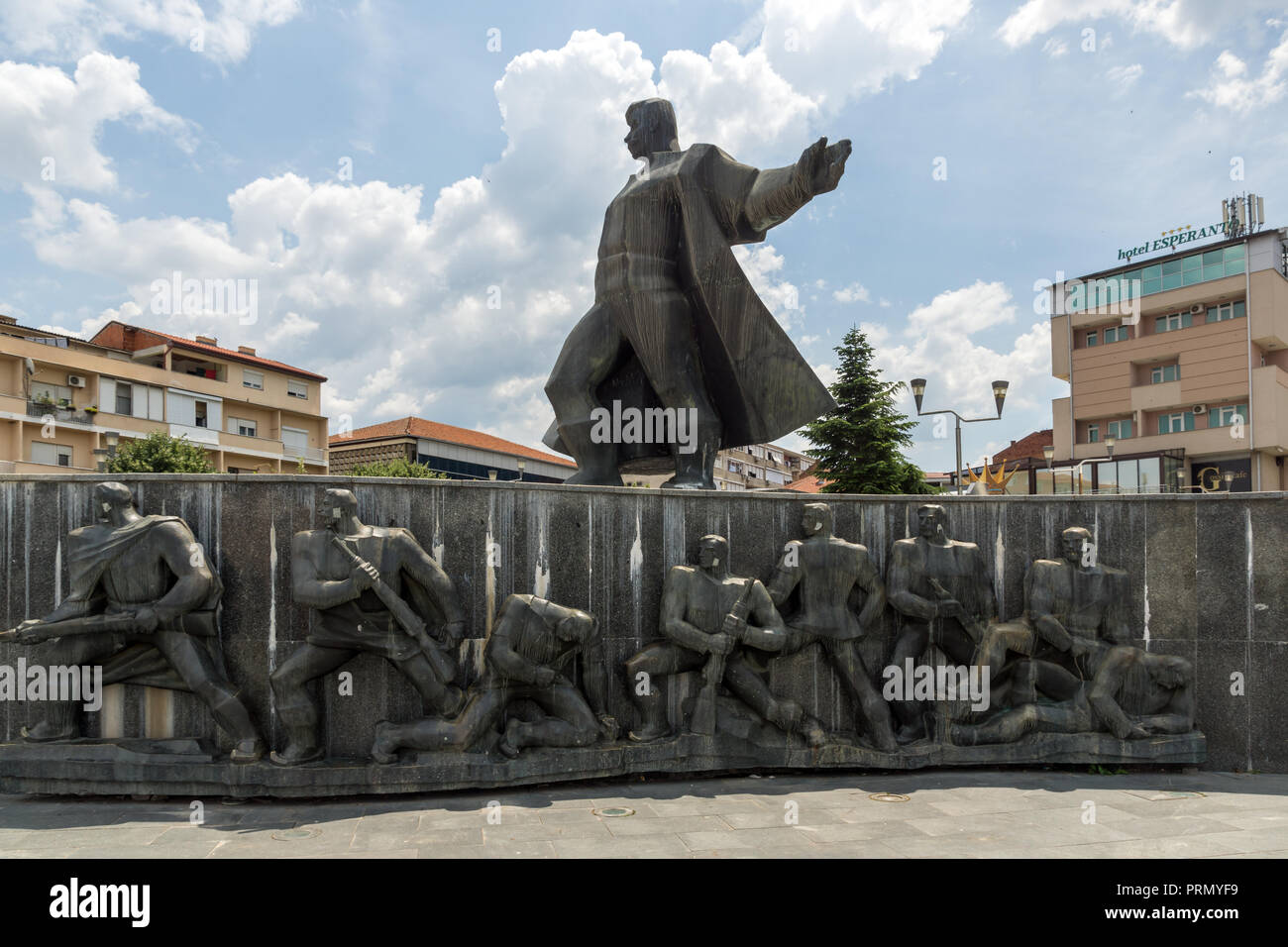 STRUMICA, MACEDONIA - JUNE 21, 2018: Monument of Gotse Delchev at the ...