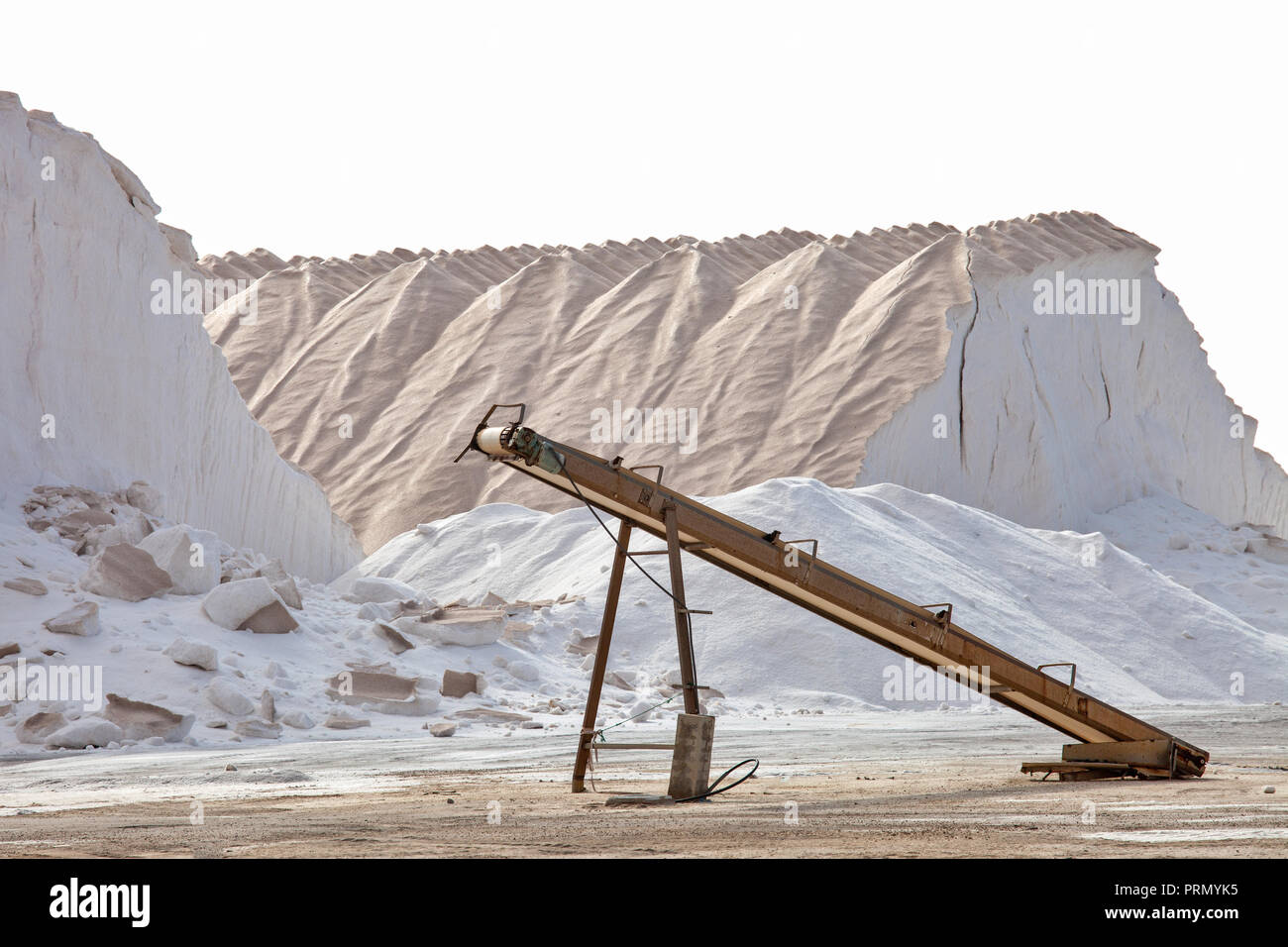 salt mine and conveyor industry Stock Photo - Alamy
