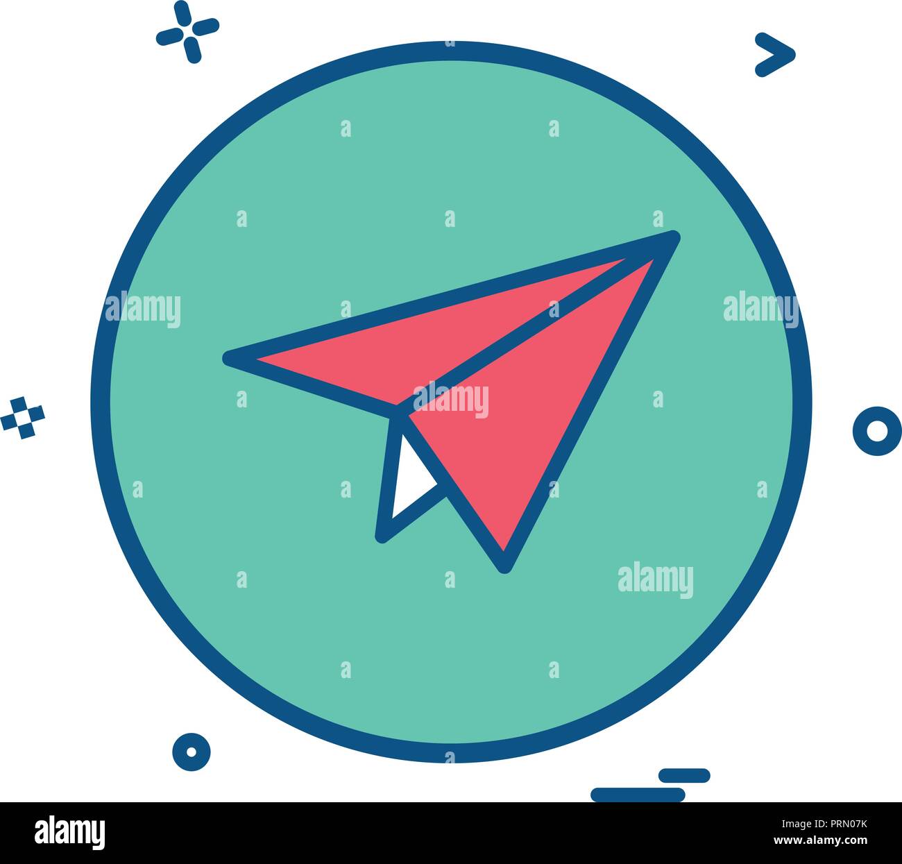 Basic icon plane set share vector design Stock Vector Image & Art - Alamy