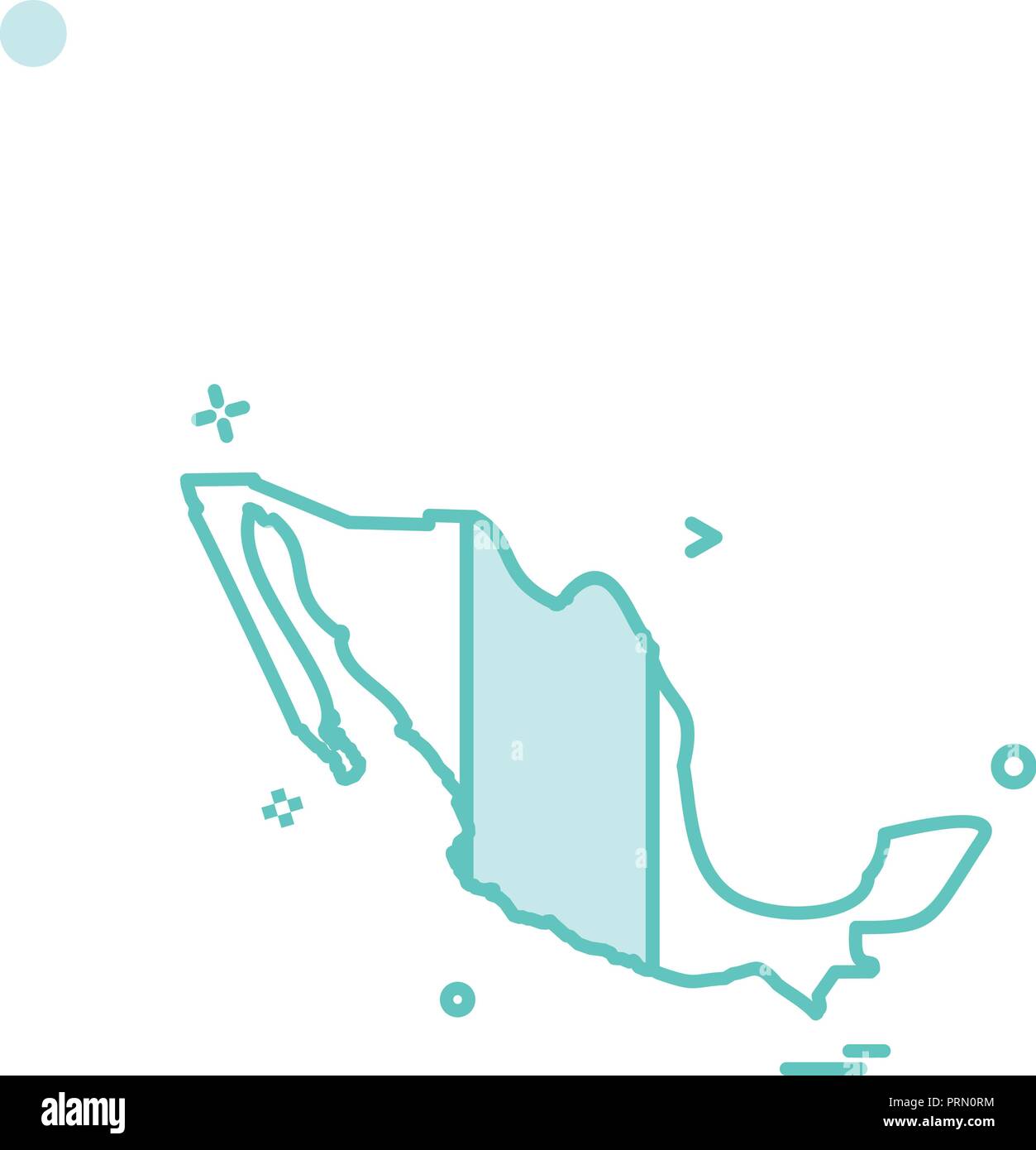 Mexico map icon design vector Stock Vector Image & Art - Alamy