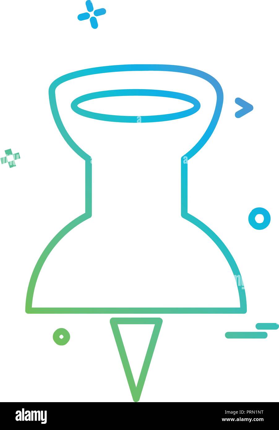 Pin icon design vector Stock Vector Image & Art - Alamy