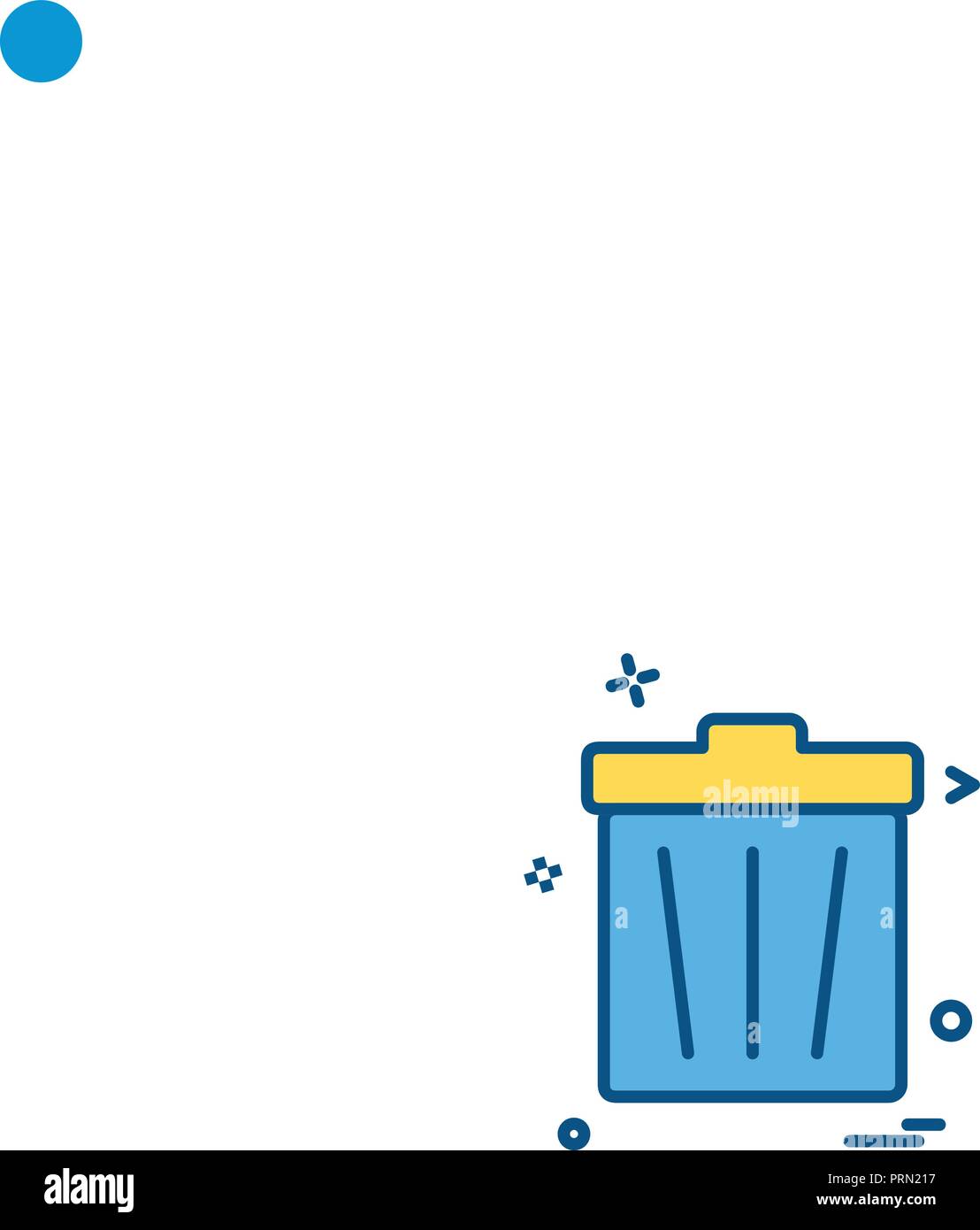 Dustbin icon design vector Stock Vector Image & Art - Alamy