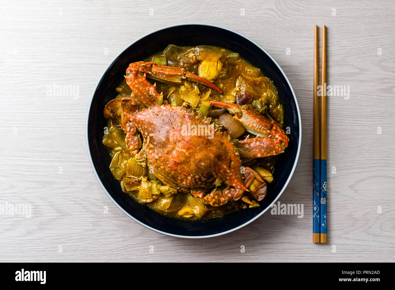 Food Curry Crab Stock Photo - Alamy