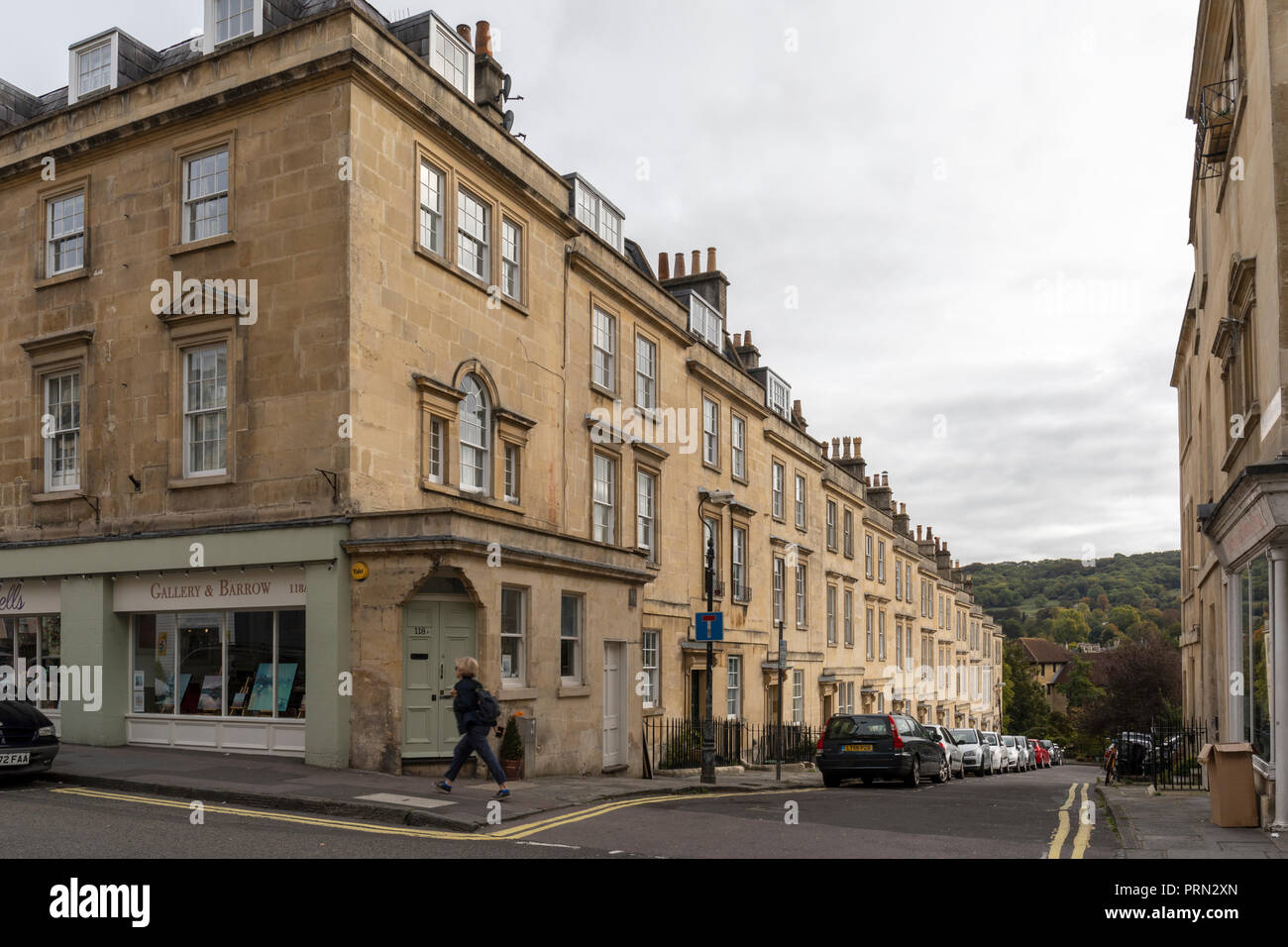 Walcot street georgian building georgian terrace hi-res stock ...