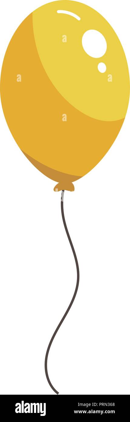 Yellow balloon isolated Stock Vector Image & Art - Alamy
