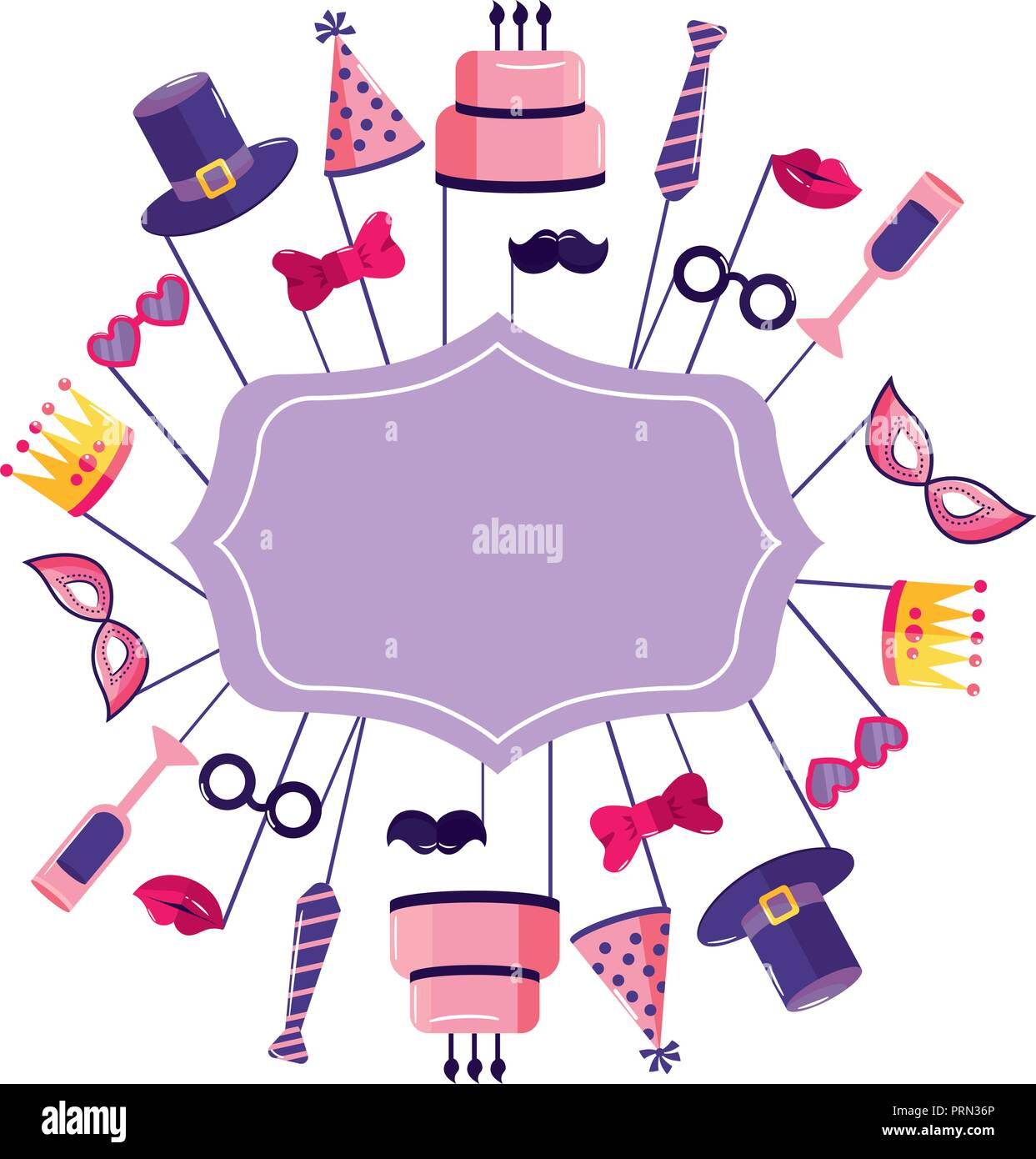 Happy birthday frame Stock Vector Image & Art - Alamy