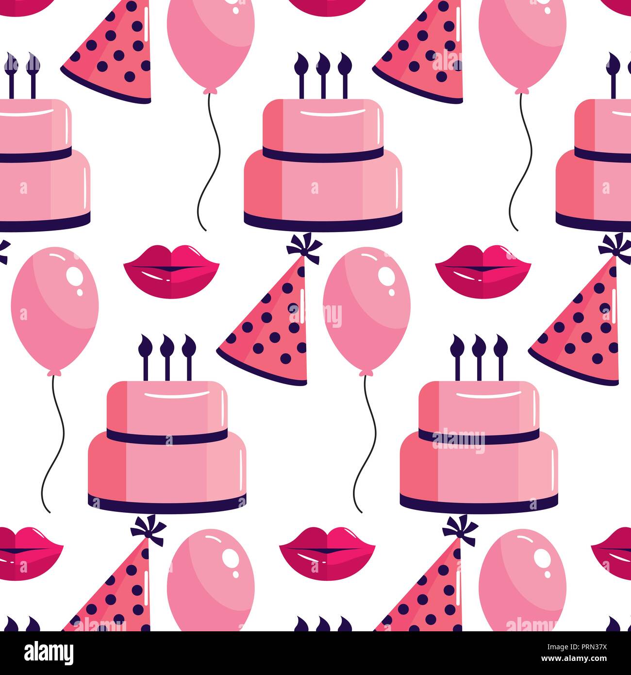 Birthday pattern background Stock Vector Image & Art - Alamy