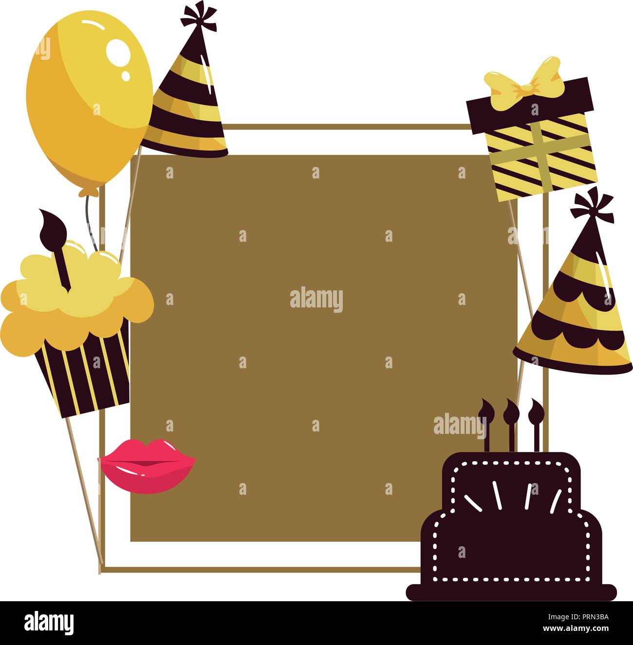 Happy birthday frame Stock Vector Image & Art - Alamy