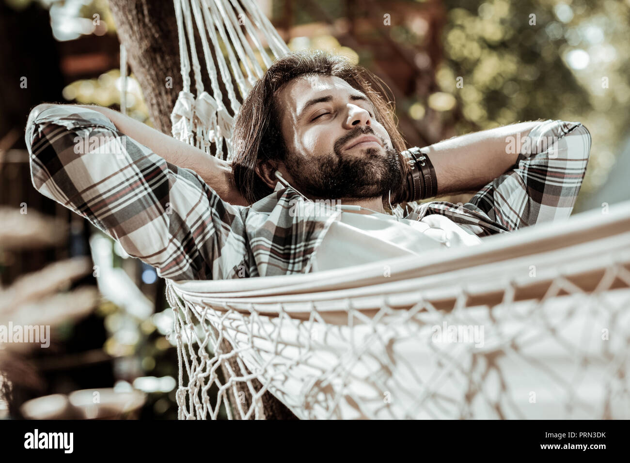Man chilling forest hi-res stock photography and images - Alamy
