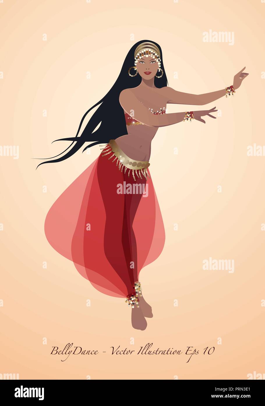 Belly dance vector hi-res stock photography and images - Alamy