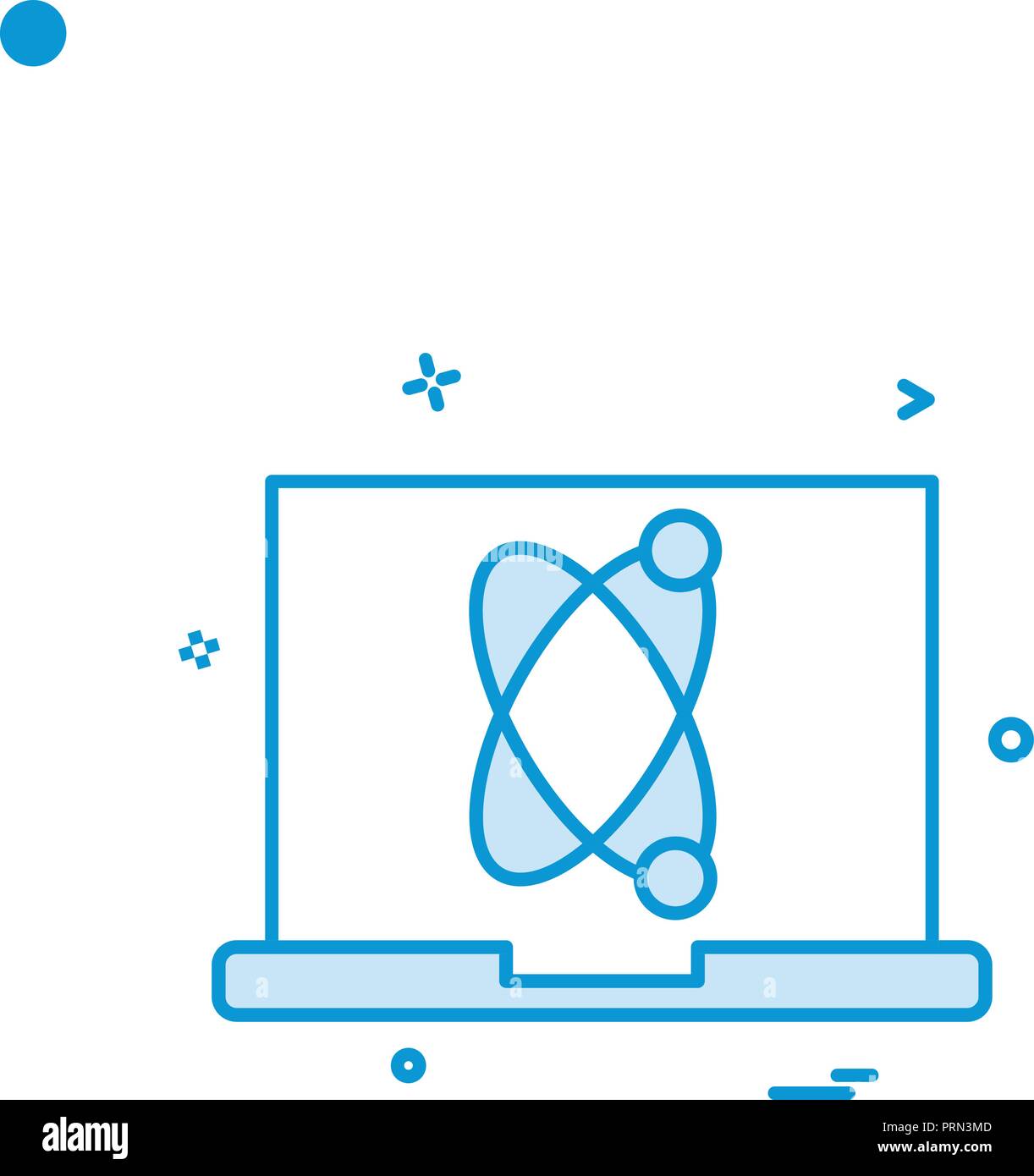 laptop atom icon vector design Stock Vector Image & Art - Alamy