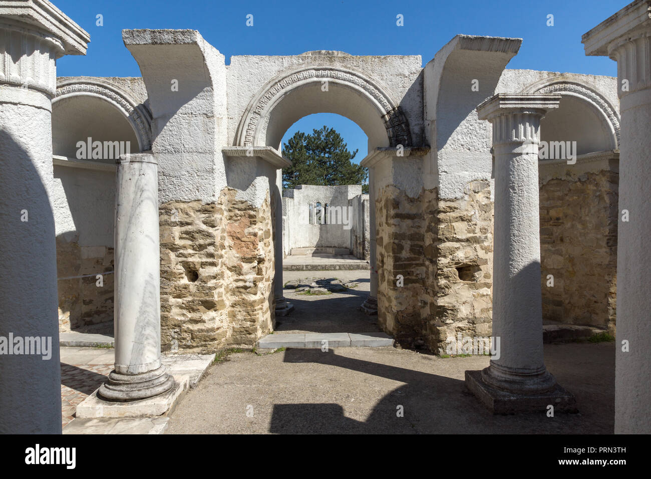 Ruins of Round (Golden) Church of St. John near The capital city of the ...