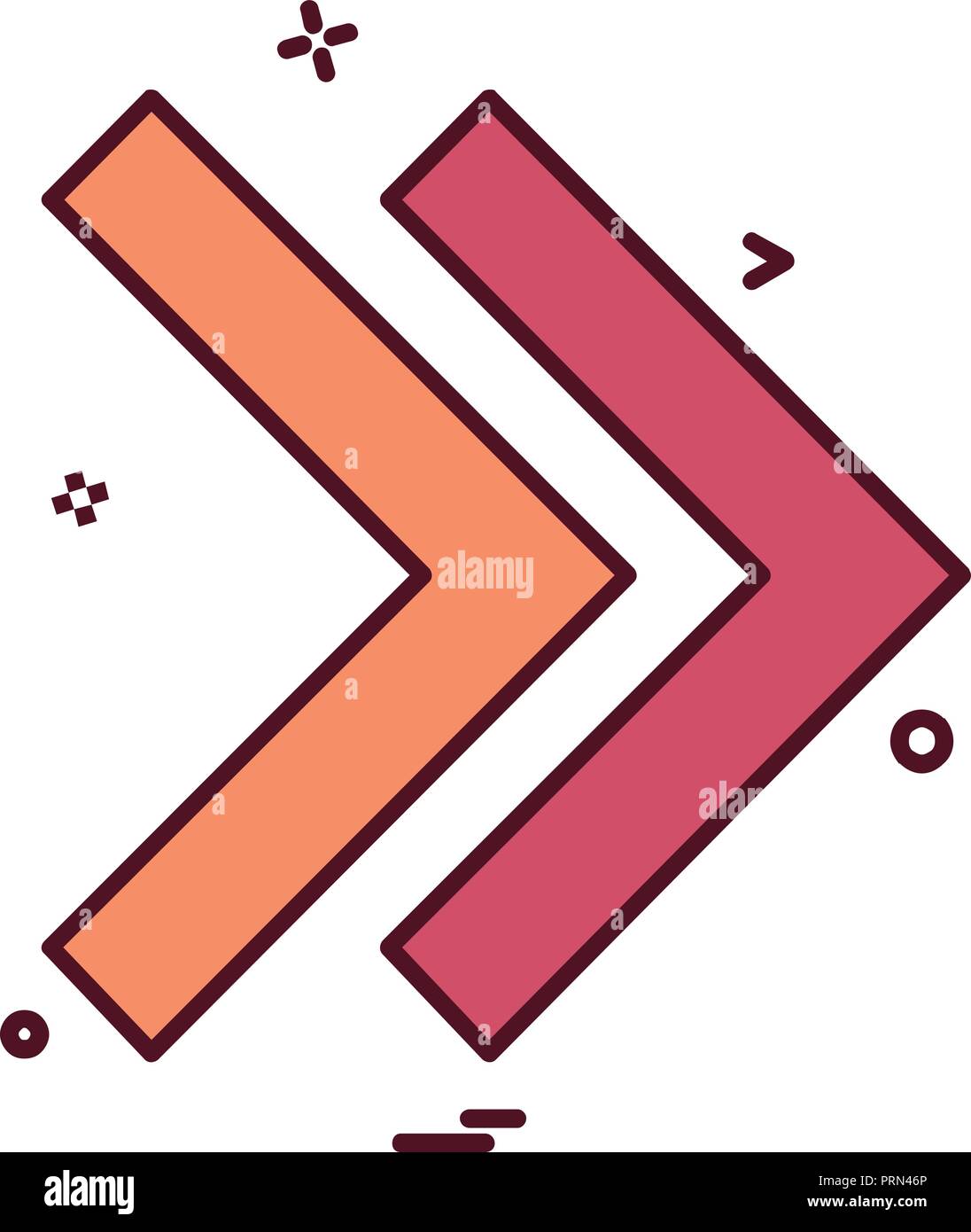 Arrows icon design vector Stock Vector Image & Art - Alamy