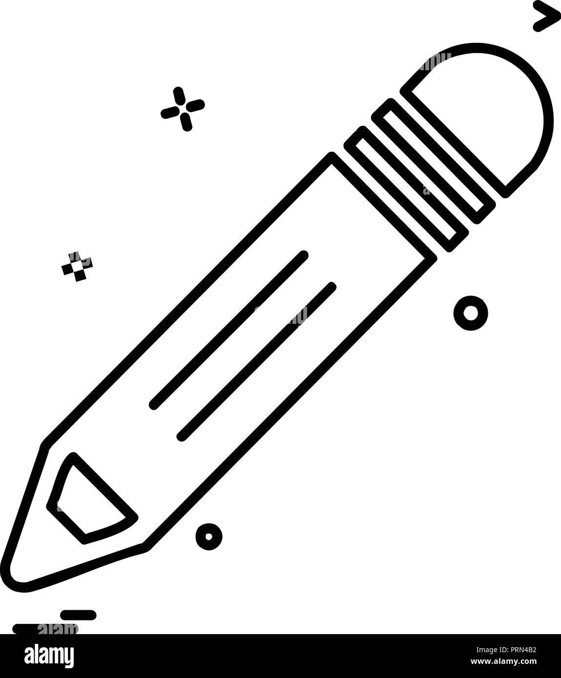 Pencil icon design vector Stock Vector Image & Art - Alamy