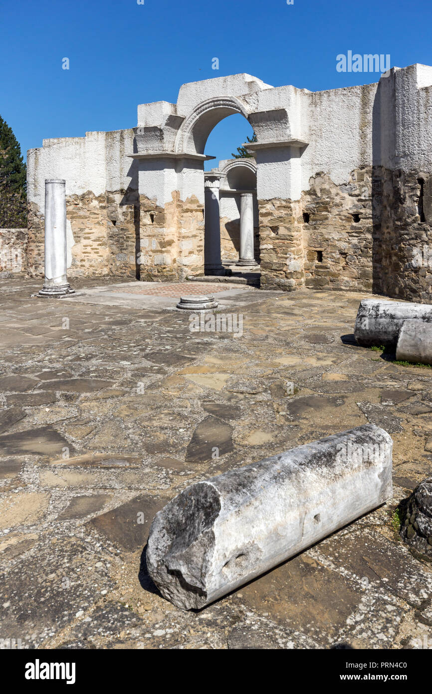 Ruins of Round (Golden) Church of St. John near The capital city of the ...