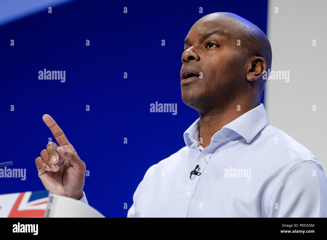 Shaun Bailey at the Conservative Party Conference on Wednesday 3 ...