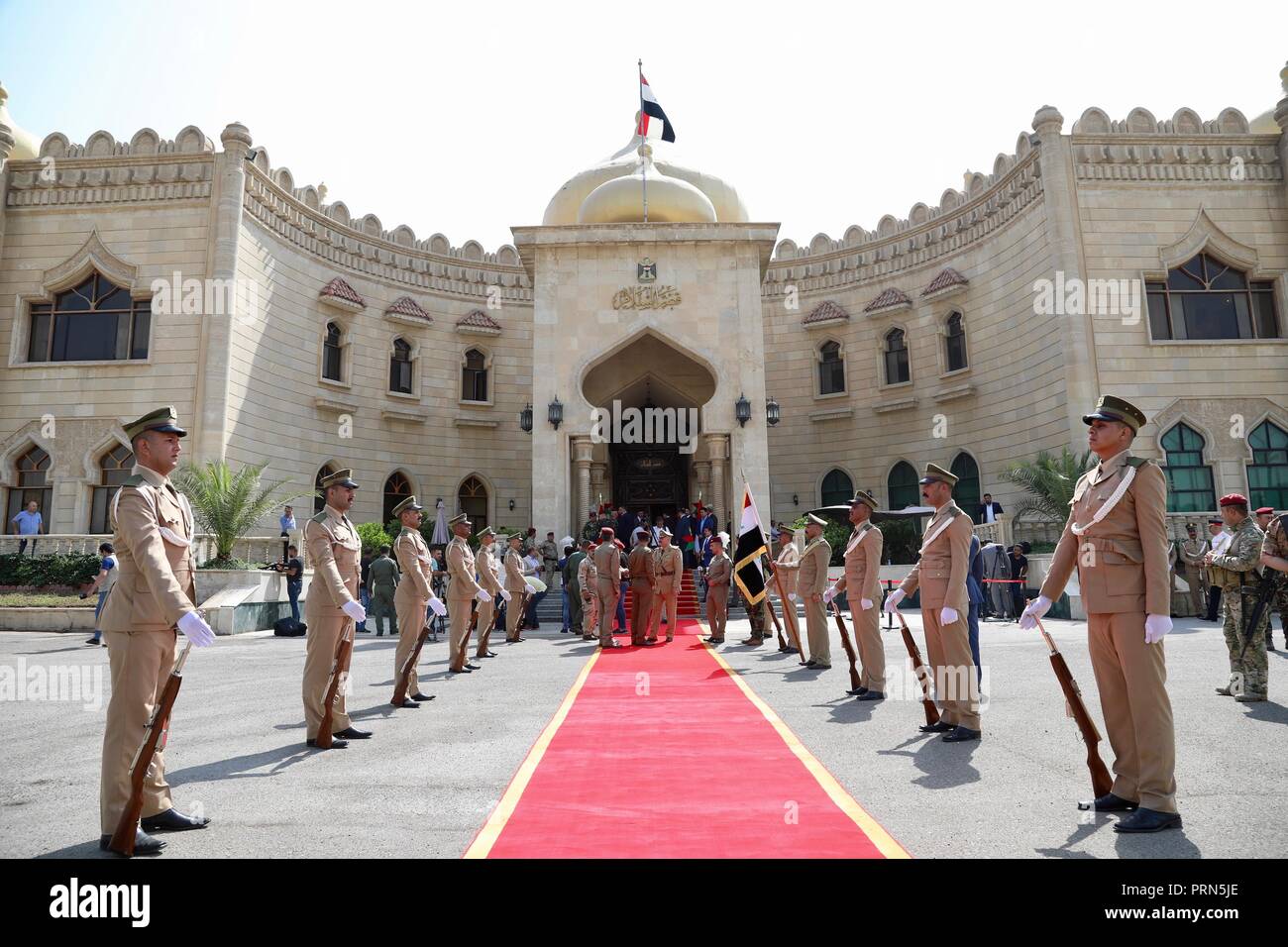 Baghdad. 3rd Oct, 2018. Photo taken on Oct. 3, 2018 shows the scene of ...