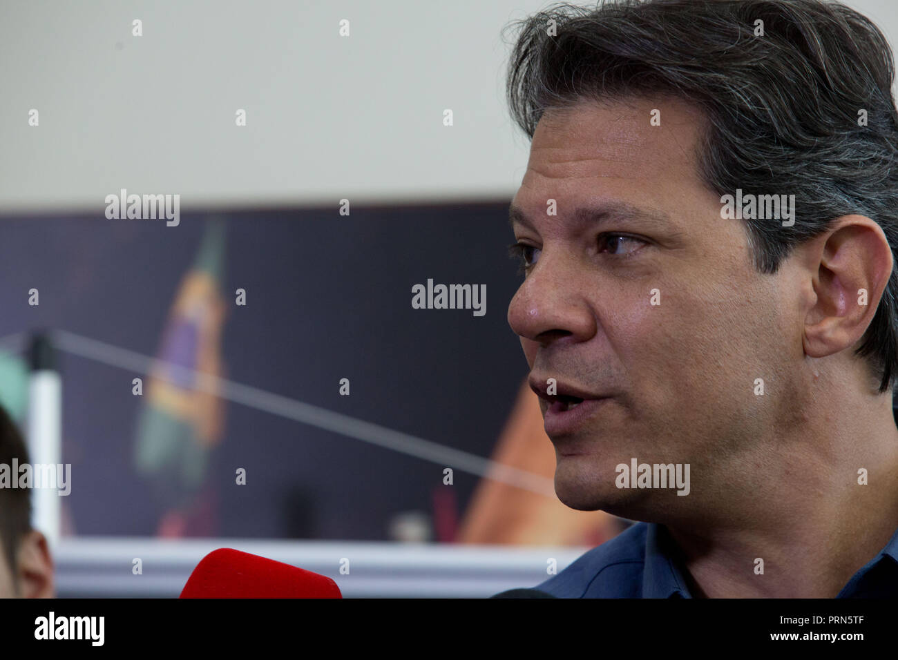 Sao Paulo, Sao Paulo, Brazil. 3rd Oct, 2018. FERNANDO HADDAD, Brazil's ...