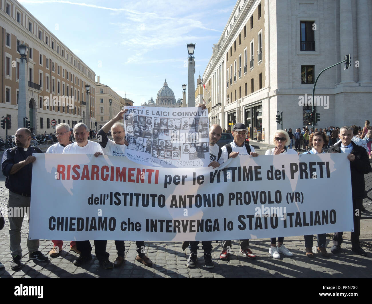 Rome, Italy. 03rd Oct, 2018. On the day of the beginning of the Synod ...