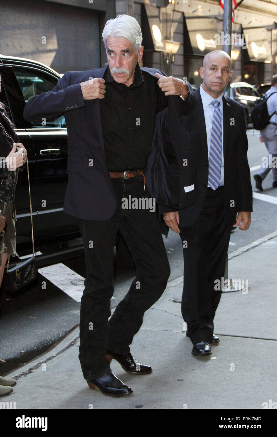 NEW YORK, NY - OCTOBER 3: Sam Elliott seen at Good Morning America ...