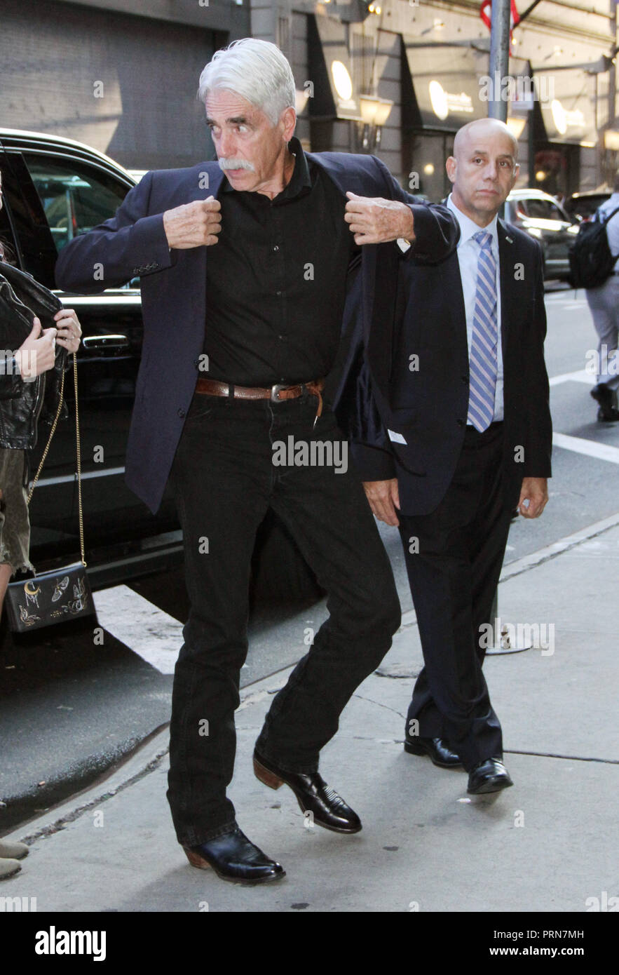 NEW YORK, NY - OCTOBER 3: Sam Elliott seen at Good Morning America ...