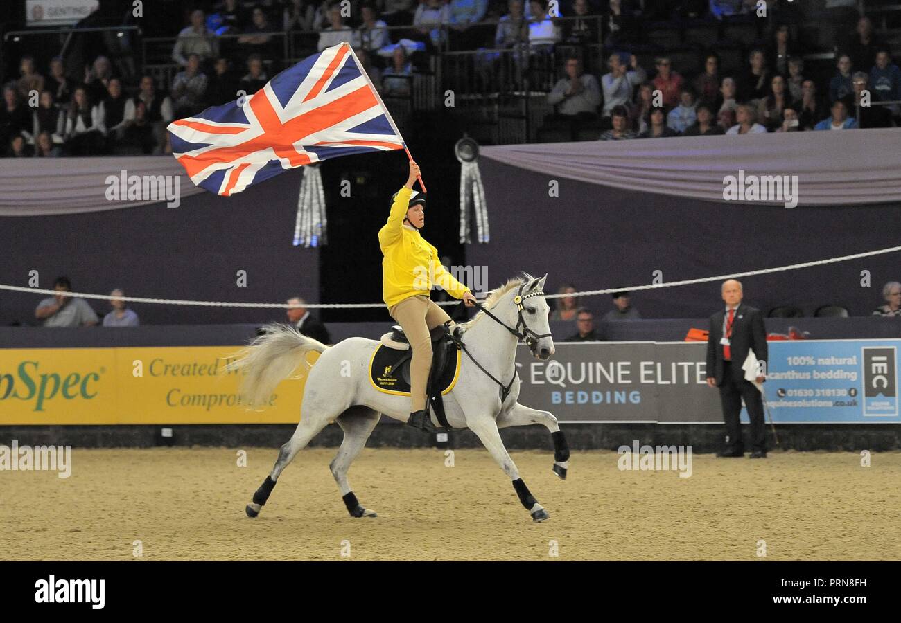 NEC Birmingham, UK. 3rd Oct 2018. Pony Club mounted games. Horse of the year show (HOYS ...