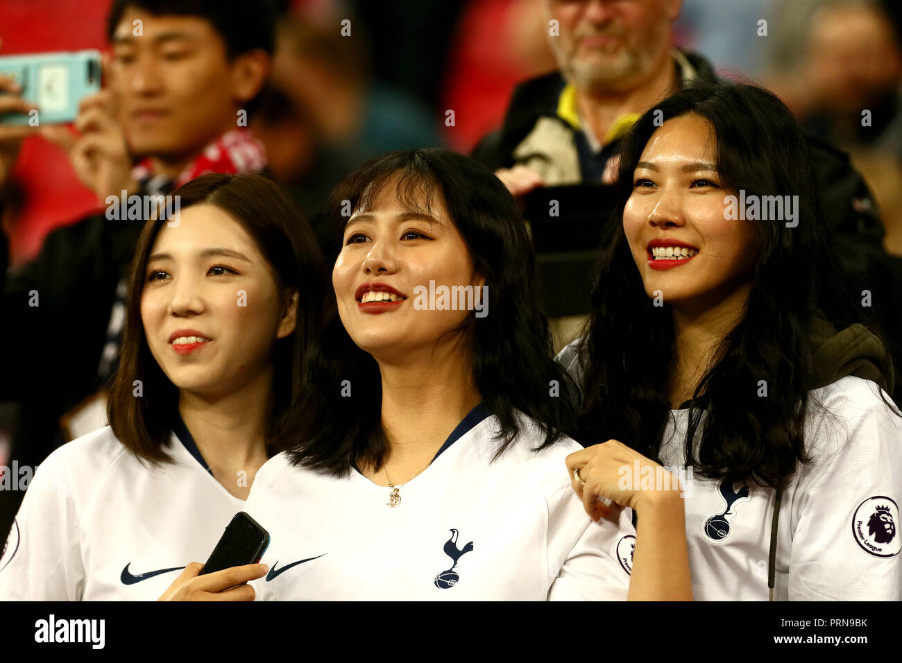 Tottenham hotspur fans hi-res stock photography and images - Alamy