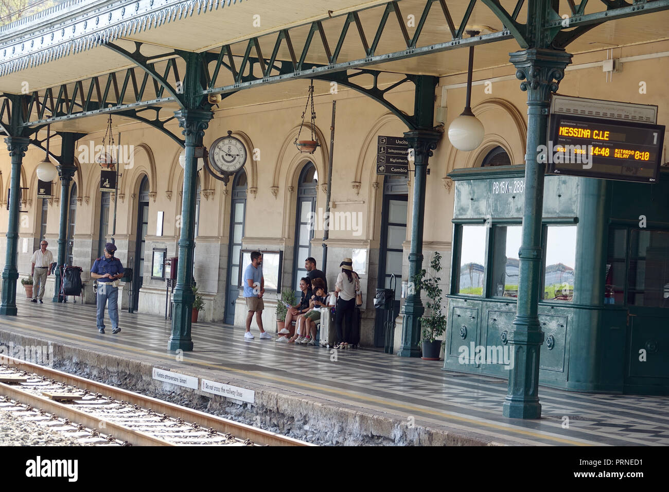 Taormina railway station hi-res stock photography and images - Alamy