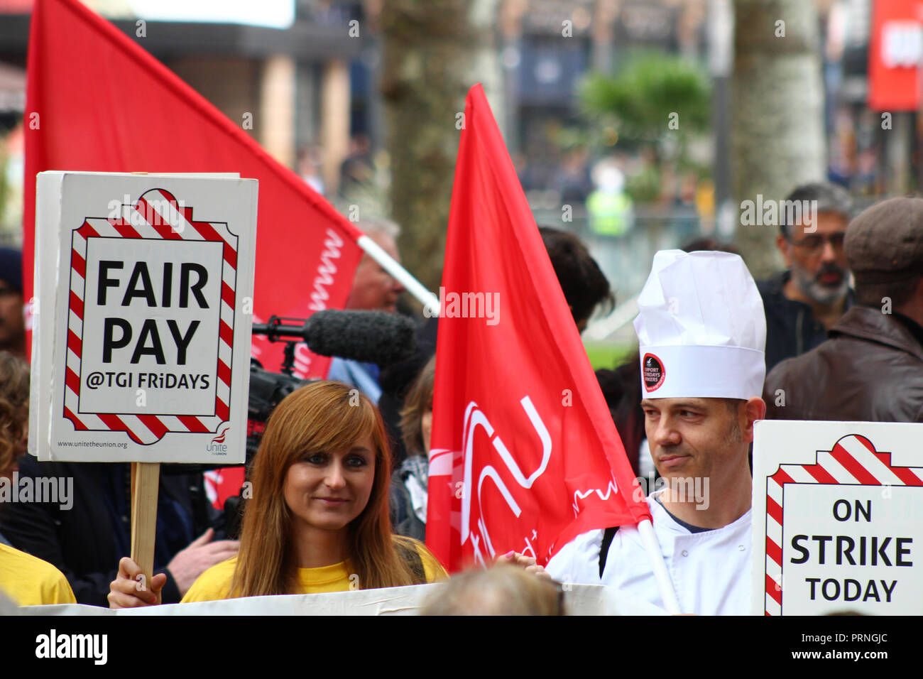 Leicester Square, London - 3rd October 2018. McDonald’s, Wetherspoons ...