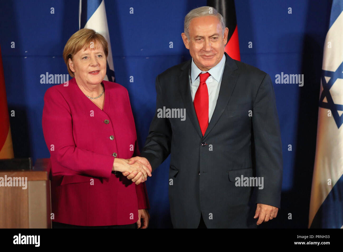 Jerusalem, Israel. 04 October 2018, ---, Jerusalem: German Chancellor ...