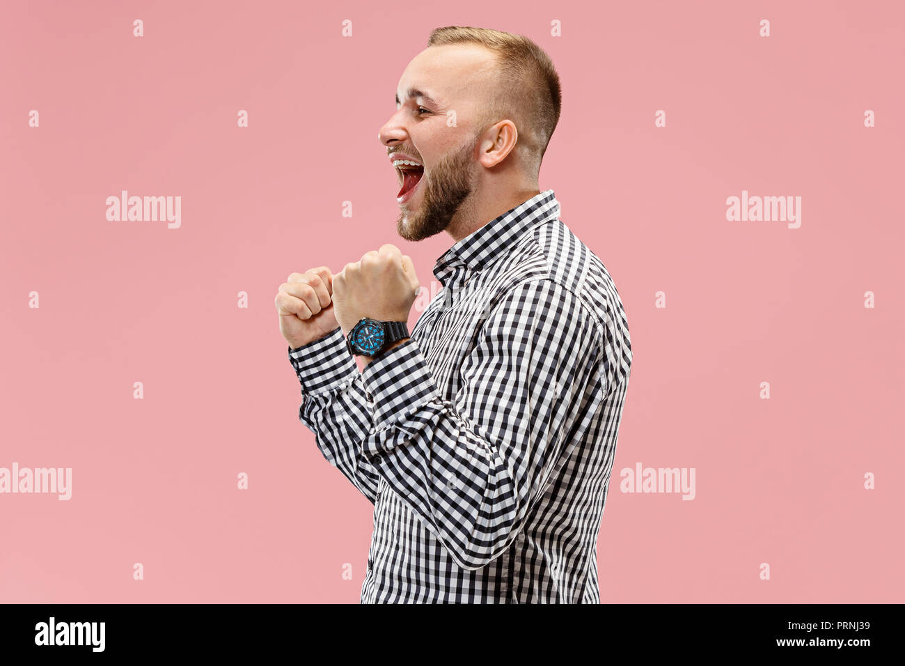 I won. Winning success happy man celebrating being a winner. Dynamic ...