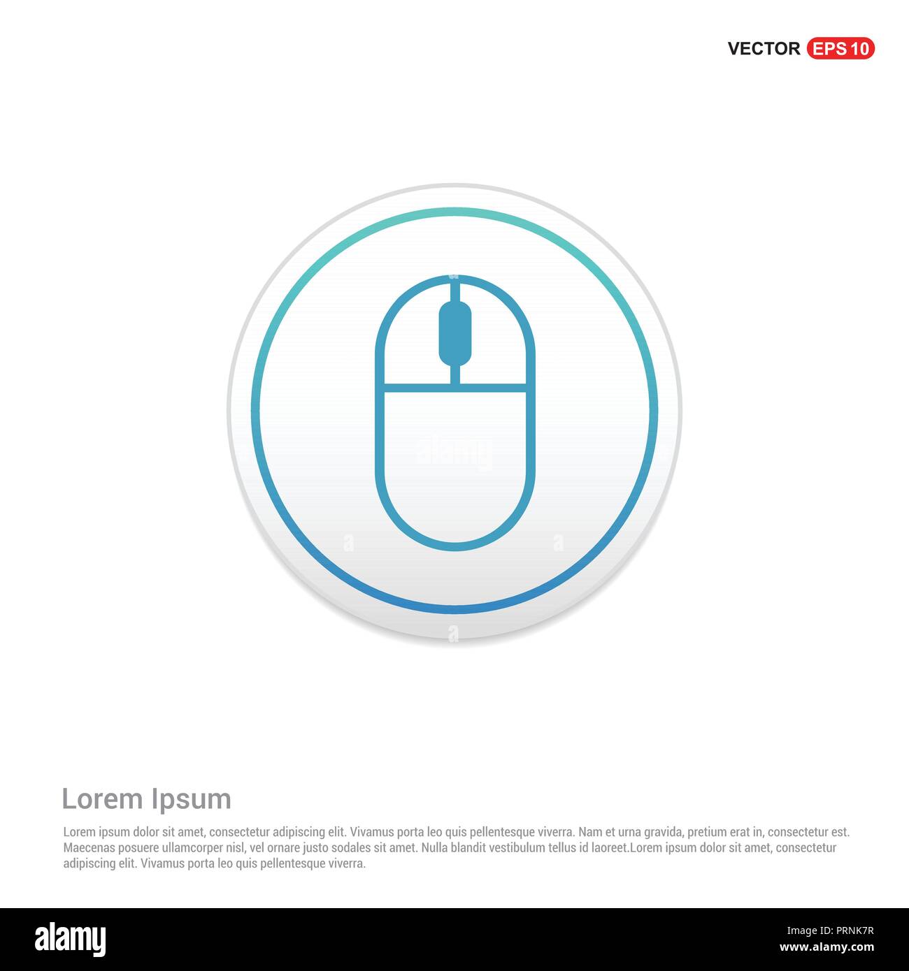 Computer mouse icon - white circle button Stock Vector Image & Art - Alamy