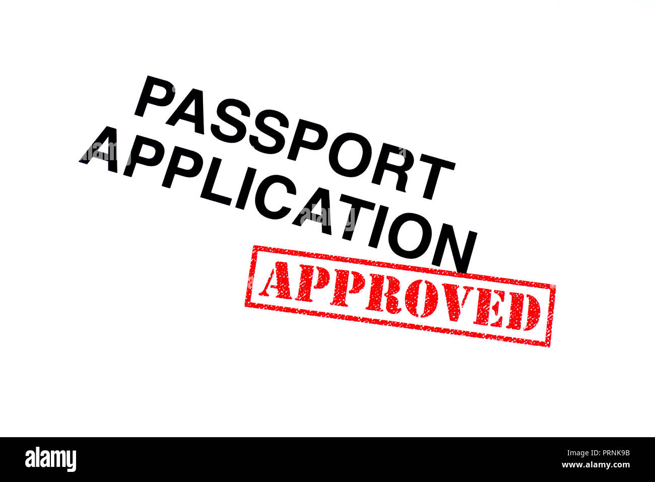 Rejected travel application Cut Out Stock Images & Pictures - Alamy