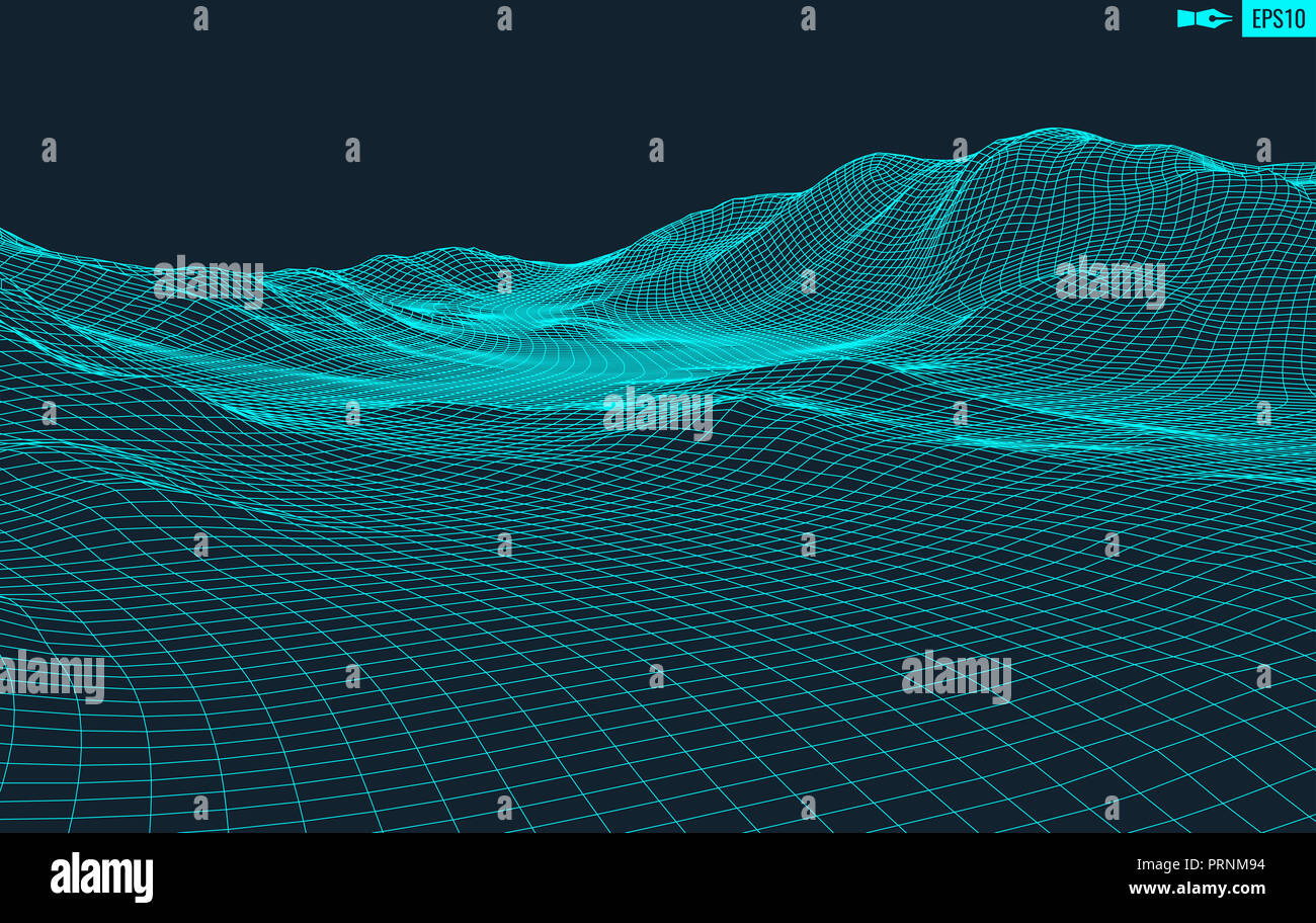 3d wireframe map hi-res stock photography and images - Alamy
