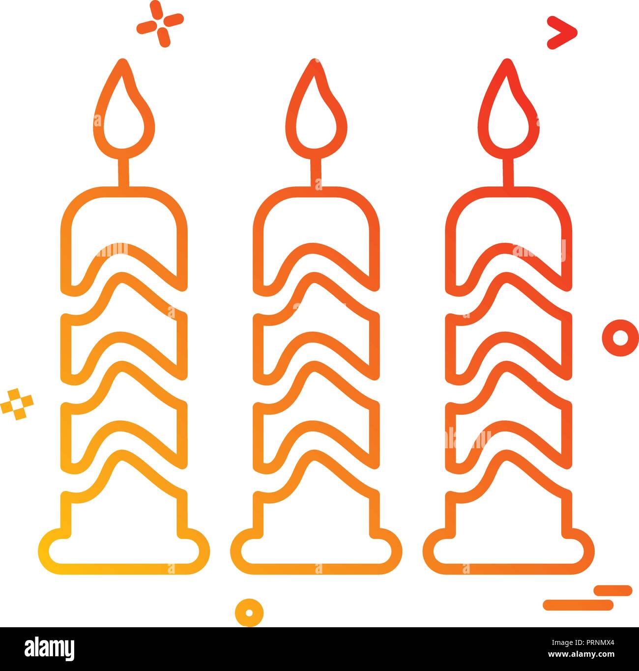 Candel decoration Stock Vector Images - Alamy