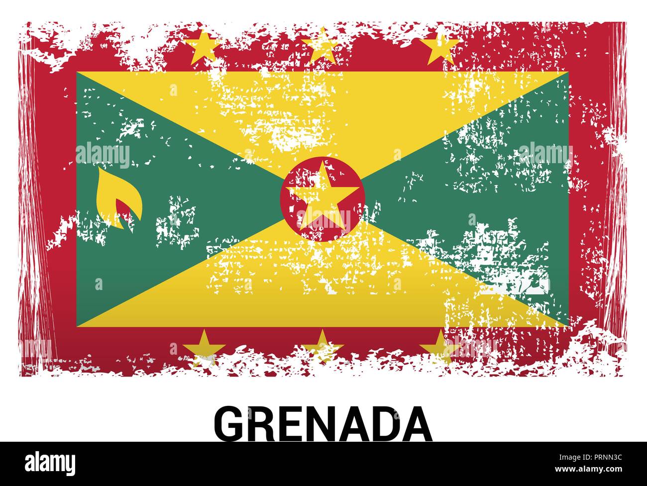 Grenada flag design vector Stock Vector Image & Art - Alamy