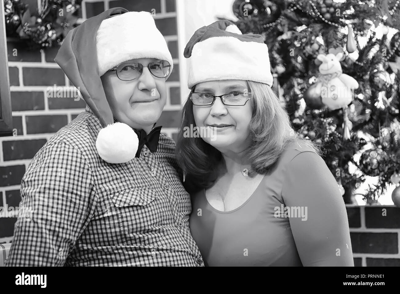 Santa Claus with kids Stock Photo - Alamy