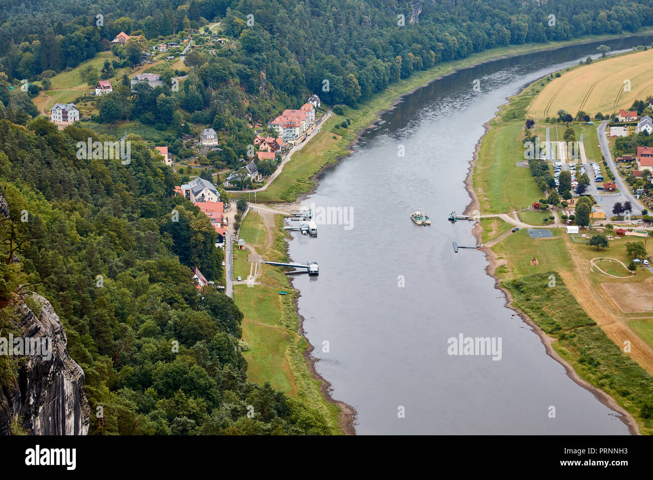 View Of Bad Schandau On The Elbe High Resolution Stock Photography and ...