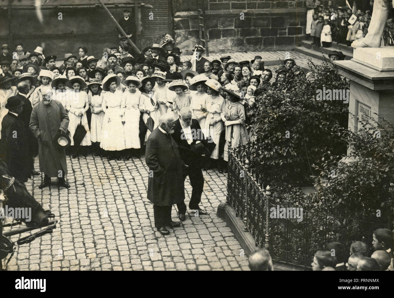 Ceremony at the Ludwig I Memorial, Edenkoben, Germany 1880s Stock Photo ...