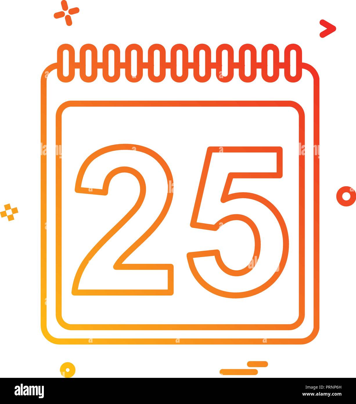 25 dec icon design vector Stock Vector Image & Art - Alamy