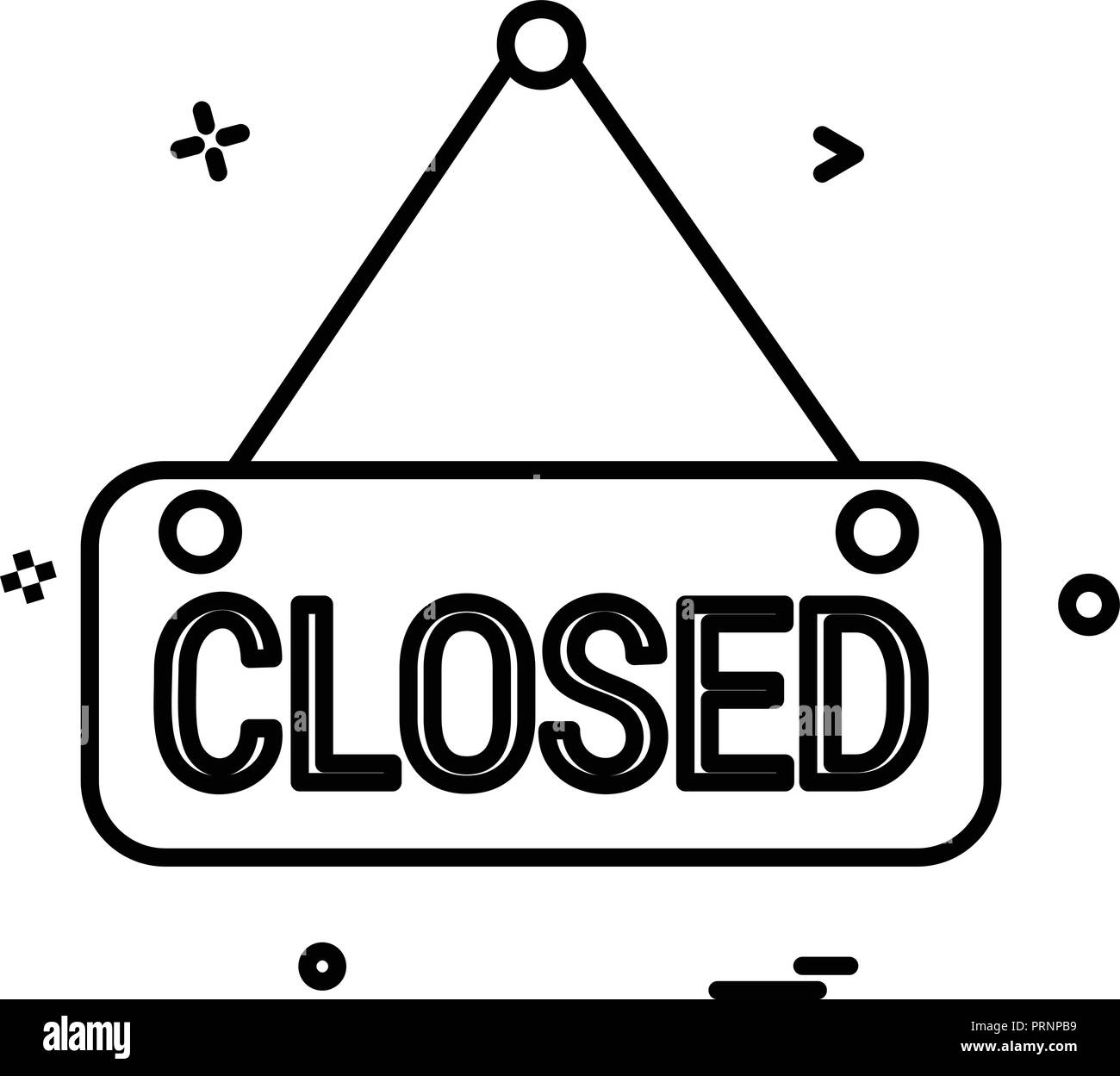 Closed icon design vector Stock Vector Image & Art - Alamy