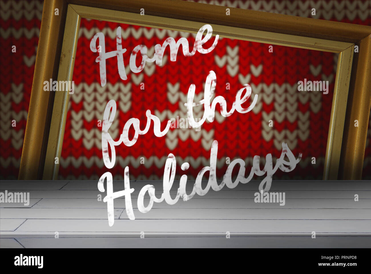Composite image of home for the holidays Stock Photo - Alamy