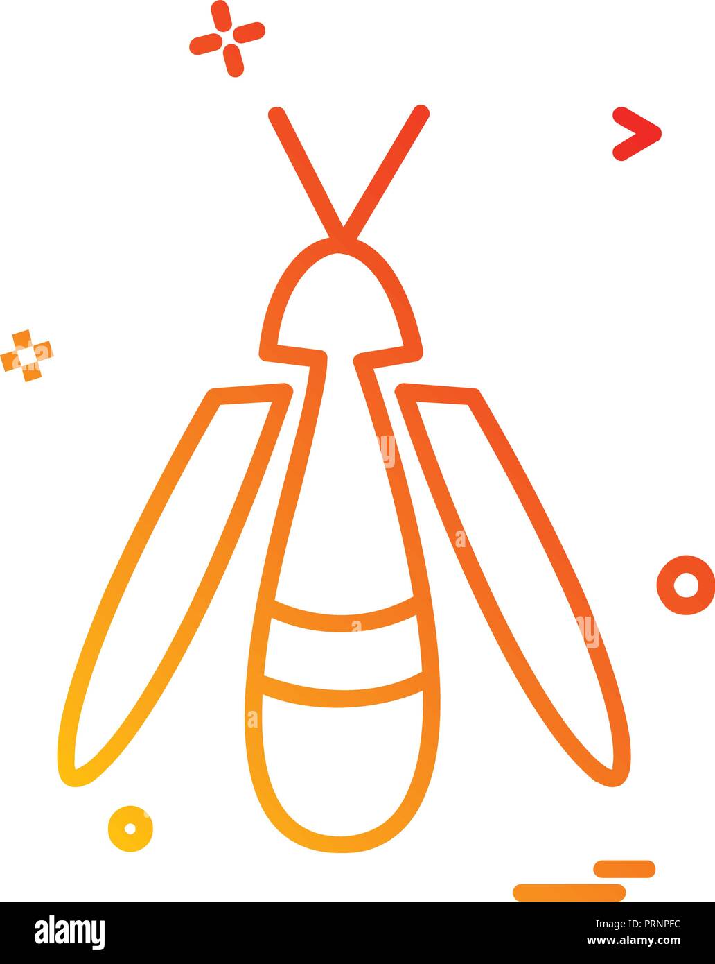 Bug fly icon design vector Stock Vector Image & Art - Alamy