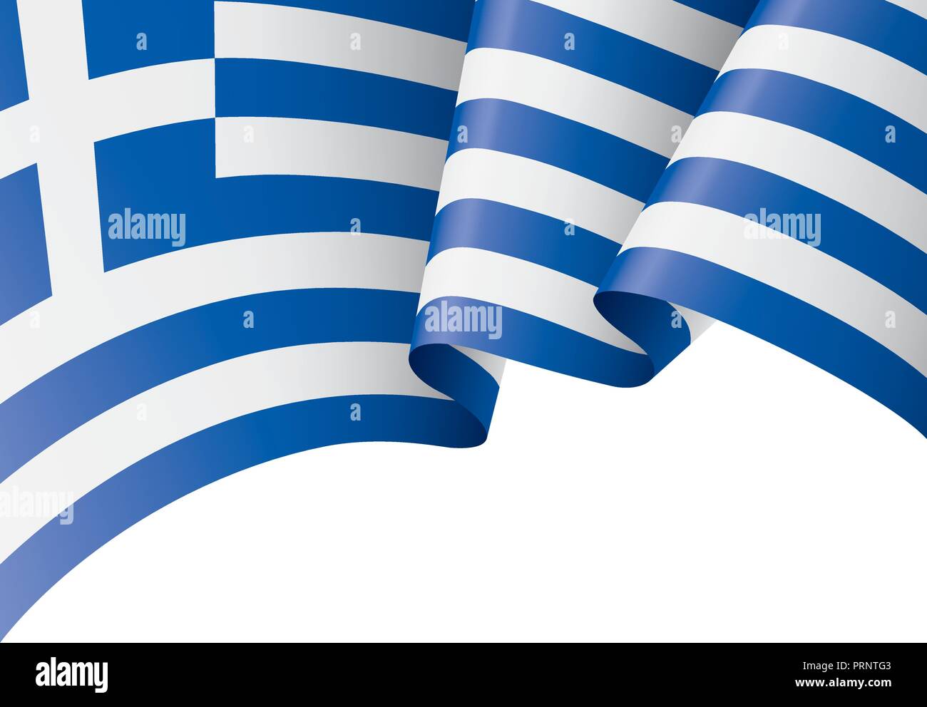 Greece flag, vector illustration on a white background Stock Vector ...