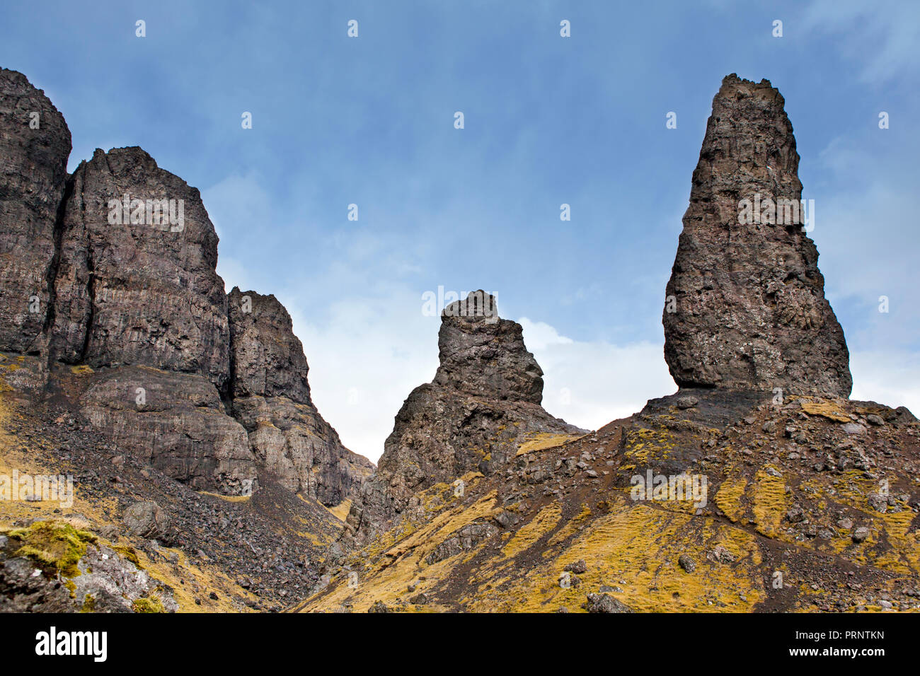 Old Man of Storr. Rock formation at the Isle of Skye, Scotland Stock ...