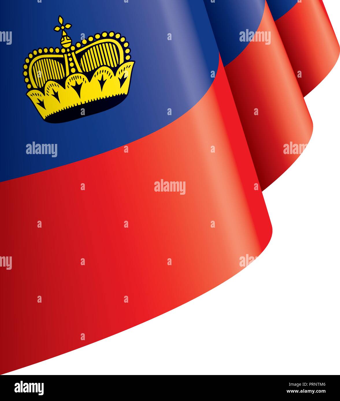 liechtenstein flag, vector illustration on a white background Stock ...