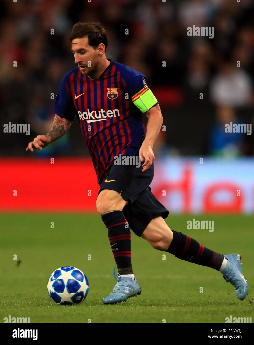 Barcelona's Lionel Messi during the UEFA Champions League, Group B ...