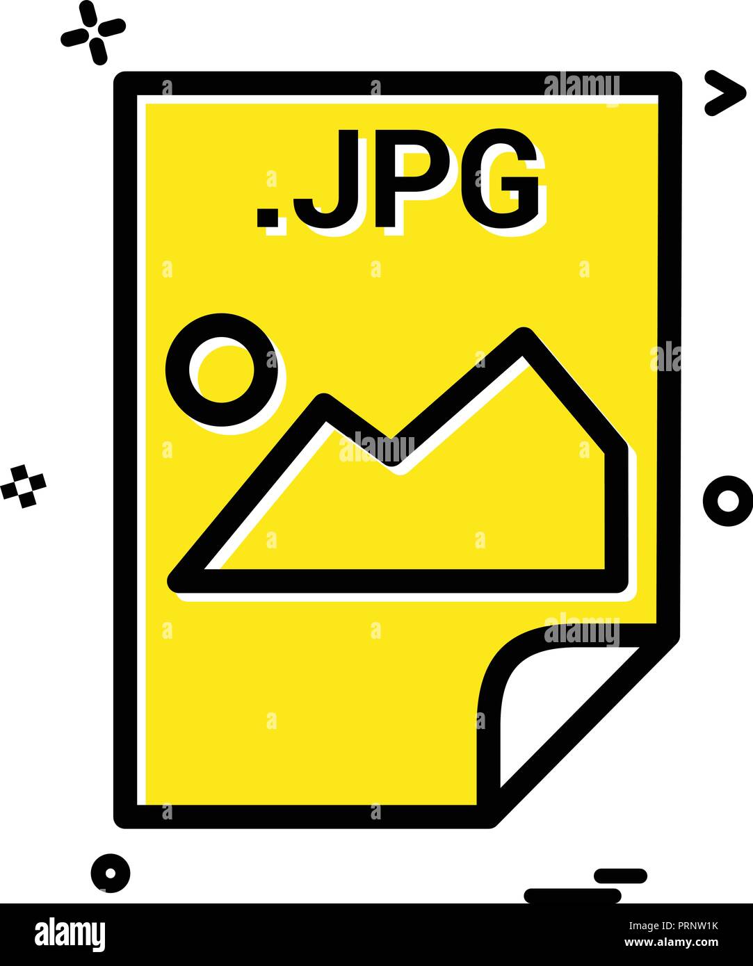 JPG application download file files format icon vector design Stock ...
